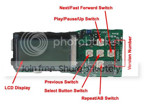 Layout of m200 circuit board - All other MP3 players - SanDisk Forums