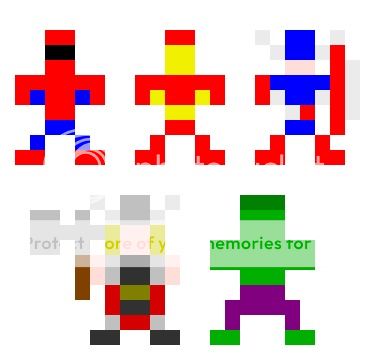 Minis Pixel Art, More Mini Characters
